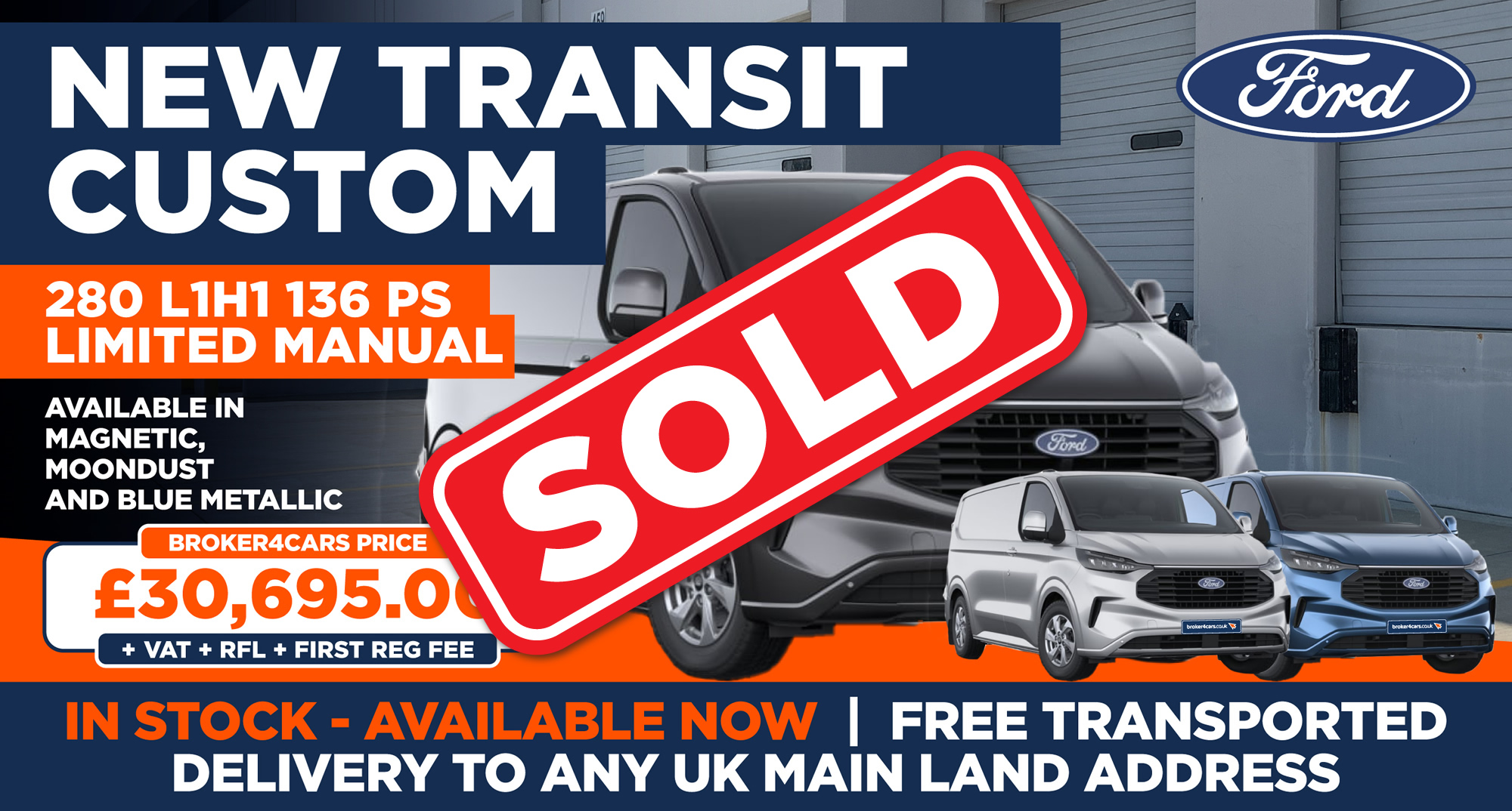 Ford Commercial Vehicles Stock | New Car Brokers | Brokers4Cars